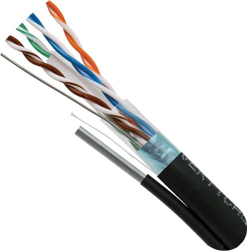 VERTICAL CAT-6 SHIELDED OSP 23AWG F/UTP CABLE WITH MESSENGER WIRE (PER ...