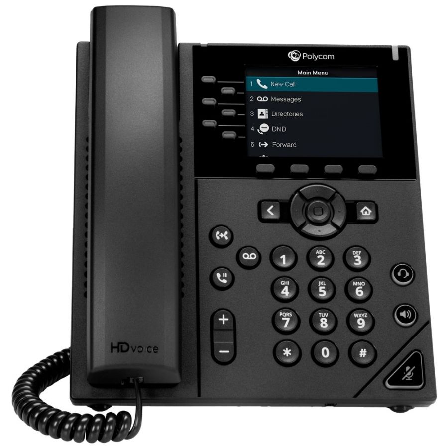 POLYCOM VVX 350 BUSINESS IP TELEPHONE BLACK (NEW)