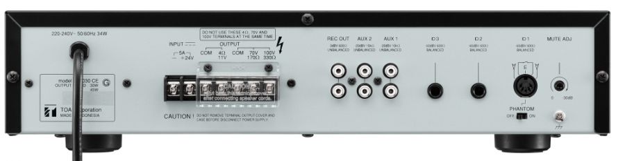 TOA A-2240 240 WATT AMPLIFIER