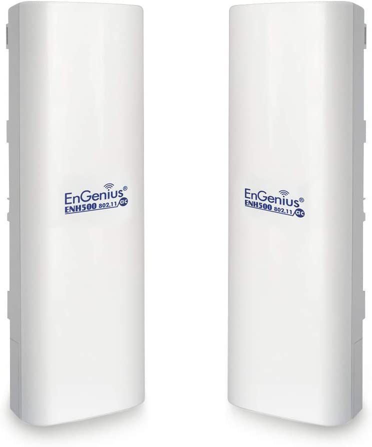 ENGENIUS ENH500-AX WiFi 6 OUTDOOR AX1200 5GHz WIRELESS BRIDGE KIT