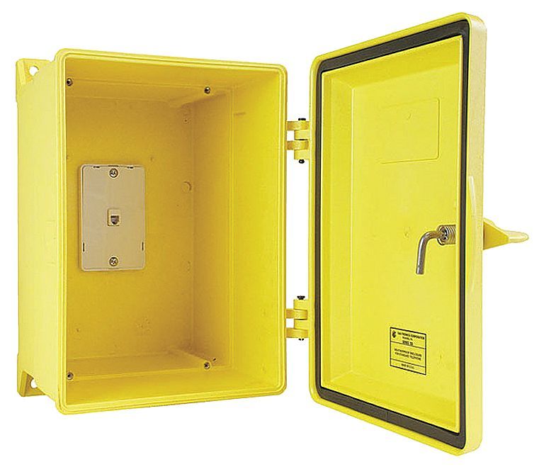 GAI-TRONICS WEATHERPROOF ENCLOSURE BOX FOR TELEPHONE WITH SPRING LOADED ...