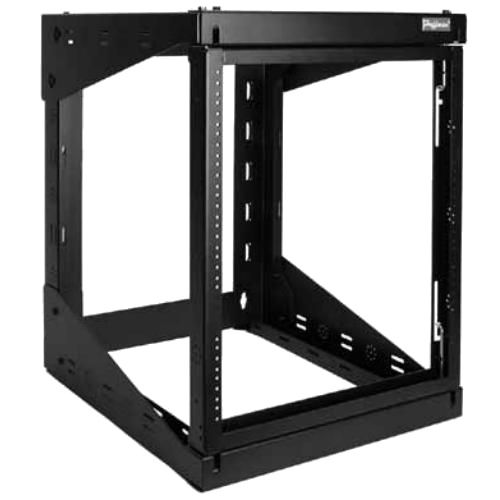 HOFFMAN 19" x 24" x 42" EQUIPMENT SWING-OUT RACK - WALL MOUNTABLE, 20RU ...