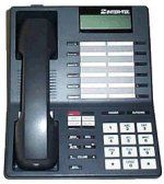 INTERTEL AXXESS TELEPHONE SYSTEM WITH 4-PORT VOICEMAIL & 26 PHONES (USED)