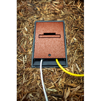 LEGRAND OUTDOOR GROUND BOX 2-GANG, 20 AMP DUPLEX RECEPTACLES, BROWN