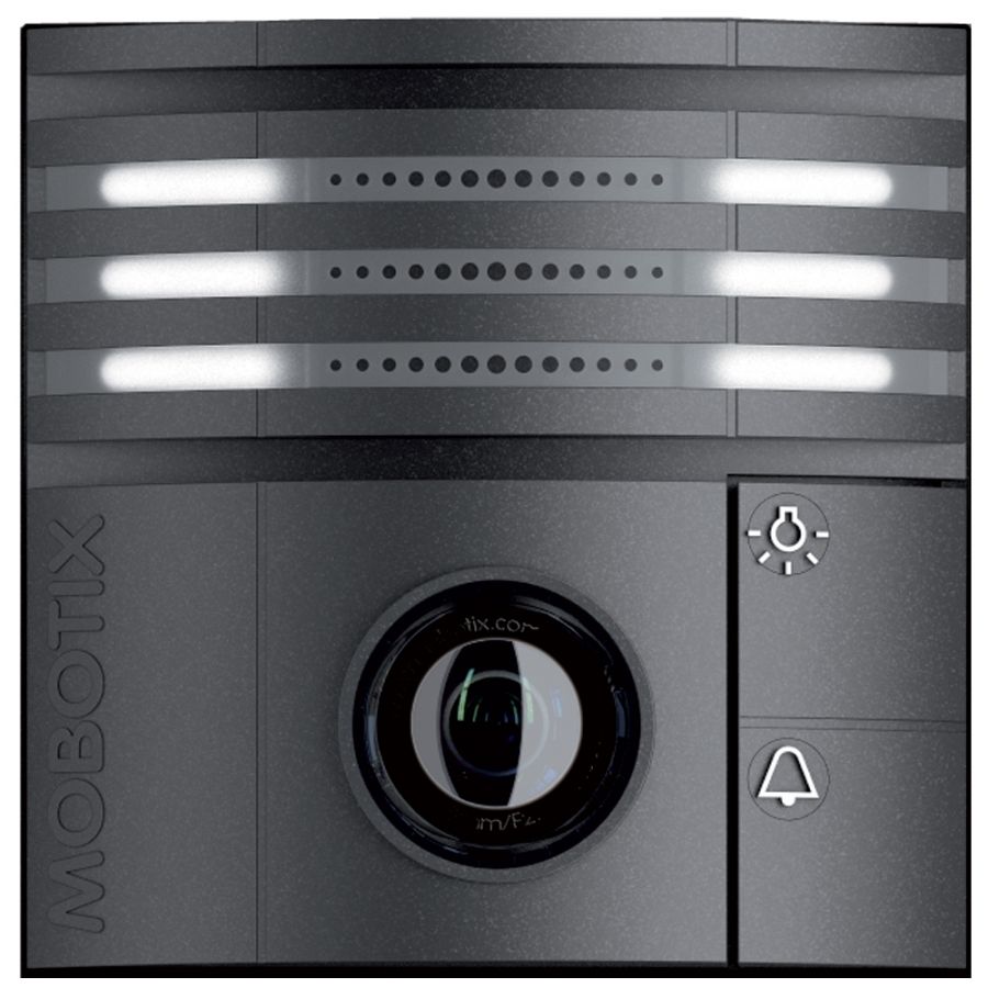 MOBOTIX T26 6MP HEMISPHERIC IP VIDEO DOOR STATION WITH MXBUS, DARK GRAY ...