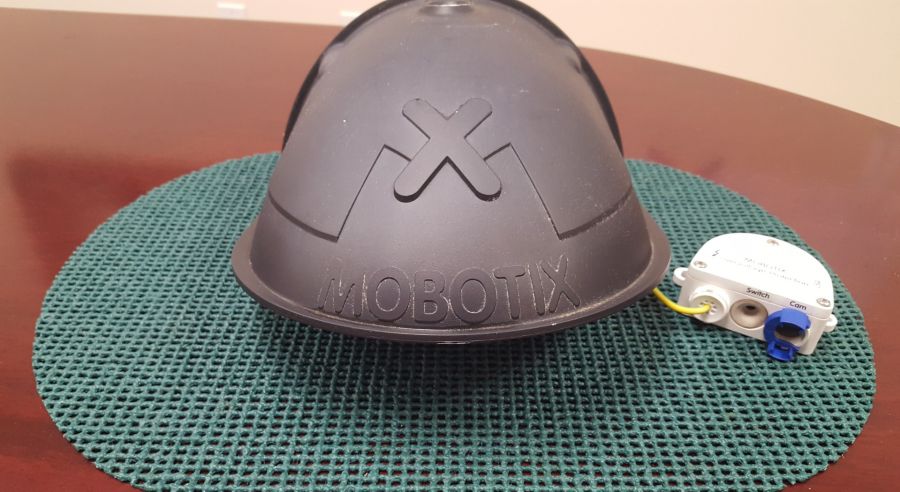 MOBOTIX Q25 6MP HEMISPHERICAL 360° DOME CAMERA WITH WALL MOUNT, BLACK ...