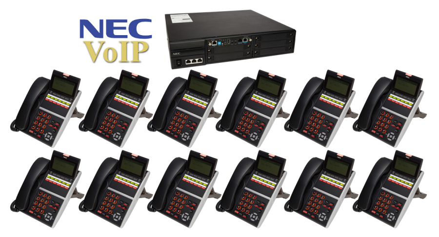 NEC UNIVERGE SV9100E 12 PHONE PACKAGE (NEW)
