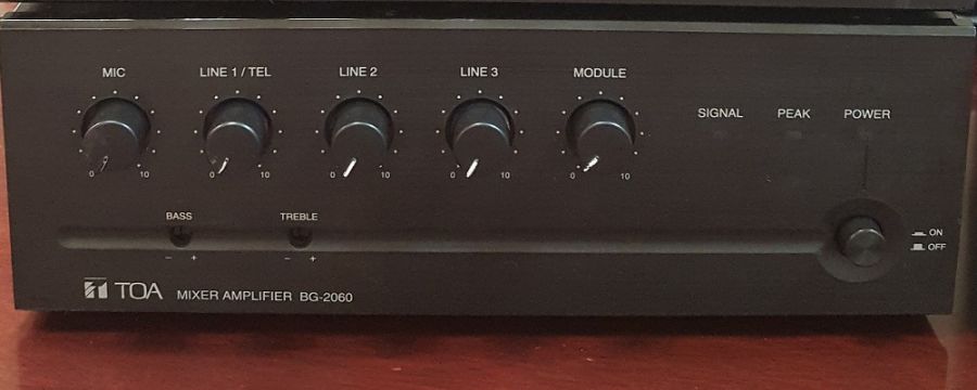 TOA BG-2060 60 WATT AMPLIFIER (USED)
