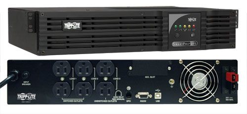 TRIPP-LITE SMART PRO 750VA USB & SERIAL RM 2U, 120V RACK MOUNTABLE