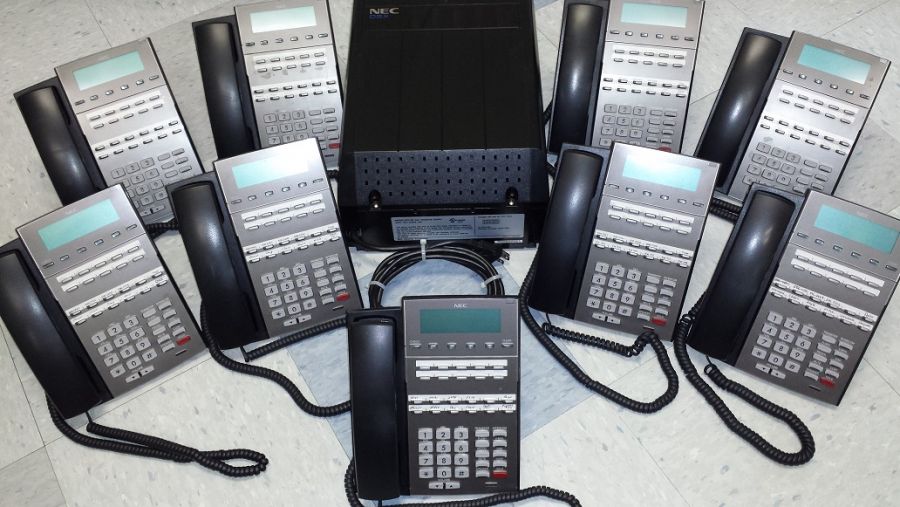 NEC DSX80 TELEPHONE SYSTEM (8X16) WITH VOICEMAIL (USED)