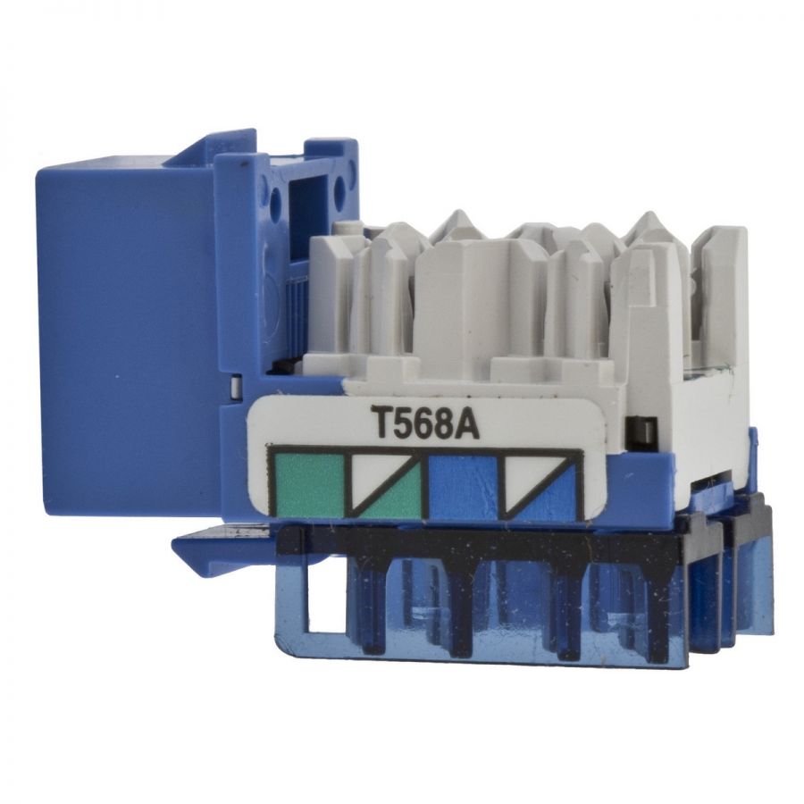 HUBBELL CAT-6 KEYSTONE JACK (YELLOW)