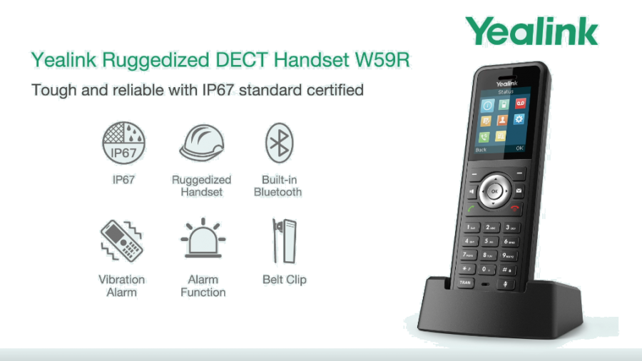 YEALINK W79P RUGGEDIZED DECT PHONE SYSTEM