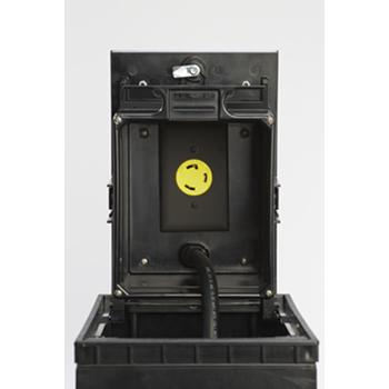 LEGRAND OUTDOOR GROUND BOX 30 AMP, 250 VOLT TURNLOK® LOCKING RECEPTACLE ...