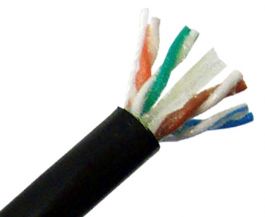 DIRECT BURIAL 6 PAIR 24 AWG PE89 CORRUGATED SHIELDED CABLE (PER FT.)