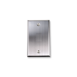 DYNACOM SINGLE-GANG BLANK FACEPLATE, STAINLESS STEEL