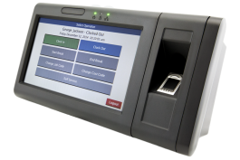TIME CLOCK WITH BIOMETRIC FINGERPRINT READER